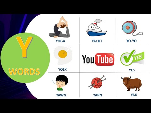 Words Starting with Y – Learn words that starts with Y | Educational Video