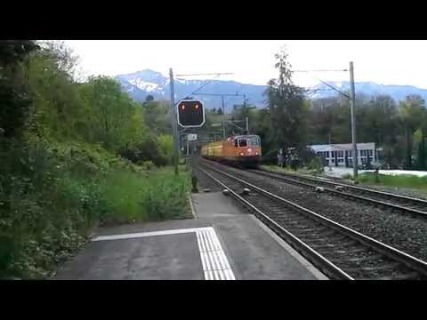 re 4/4 interregio cargo mit pfiff