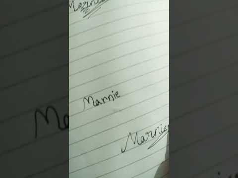 marnie name signature, comment more names#viral #shortsfeed
