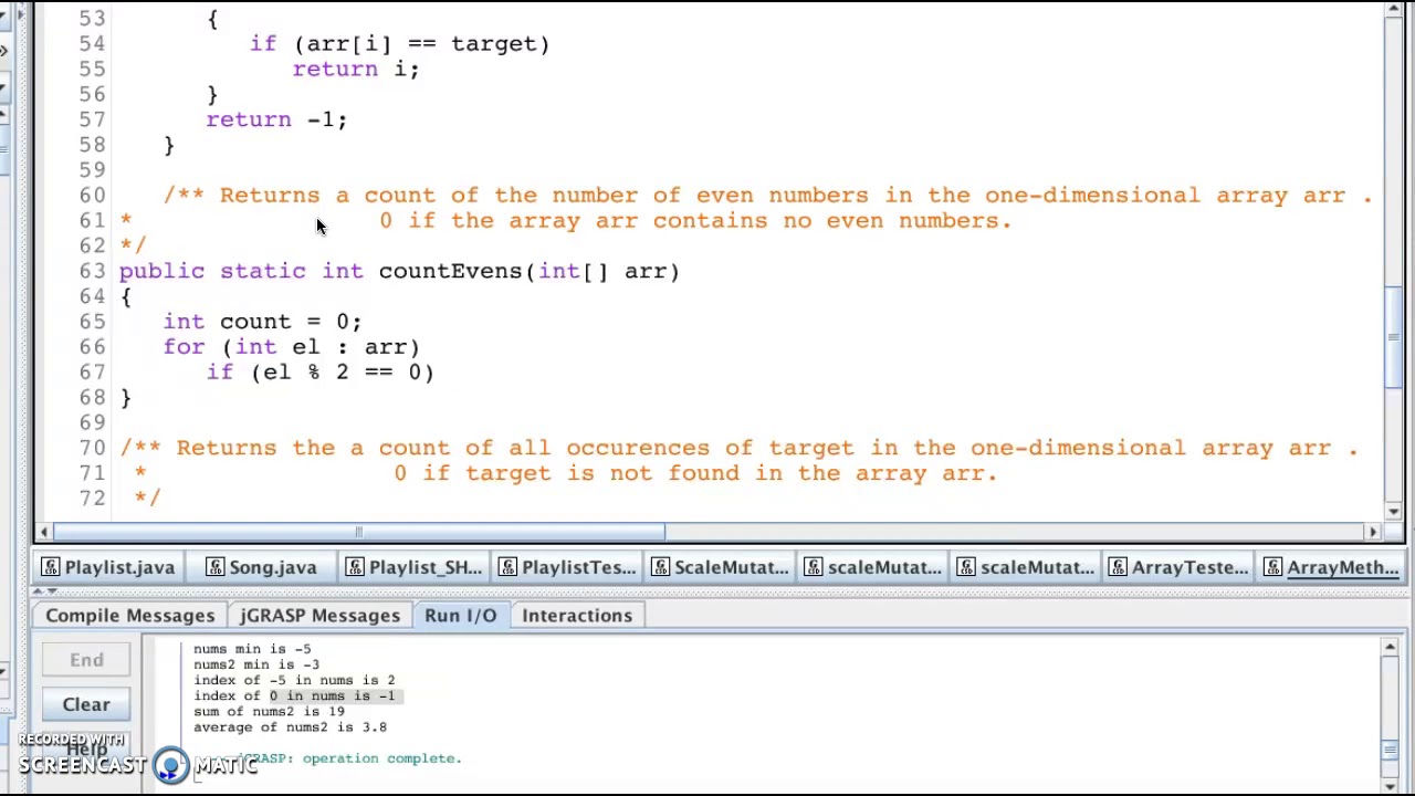 countEvens and countAll