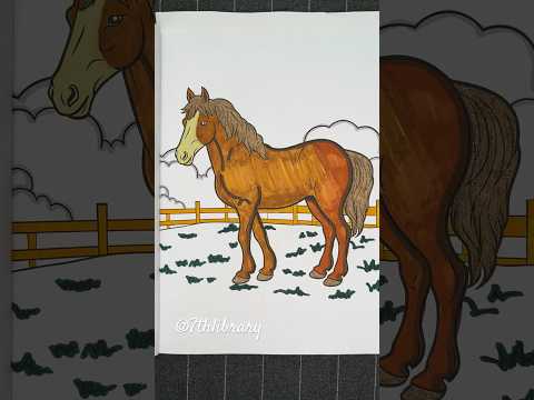1st time coloring a horse