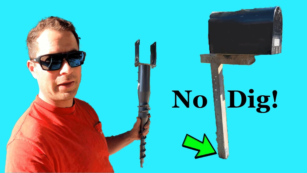 ✅ Easy No Dig Mailbox Ground Anchor Install