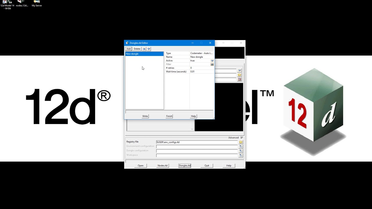 Dongles.4d File (Installing and Configuring 12d Model)