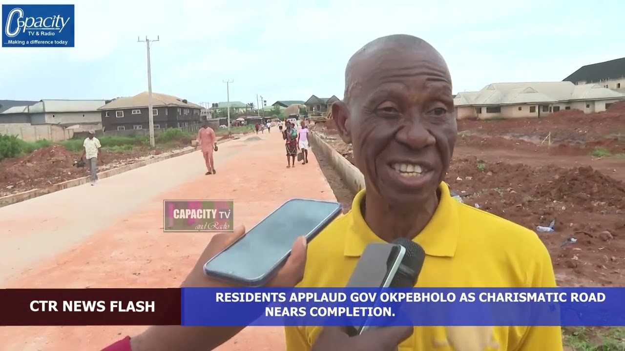 RESIDENTS APPLAUD GOV. OKPEBHOLO AS CHARISMATIC ROAD NEARS COMPLETION