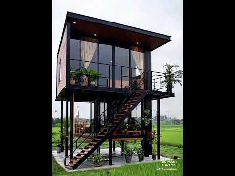 2 Storey 20 Sqm Small House Plans #smallhouse #relax #easyhouse #smallhousedesign #tinyhouse