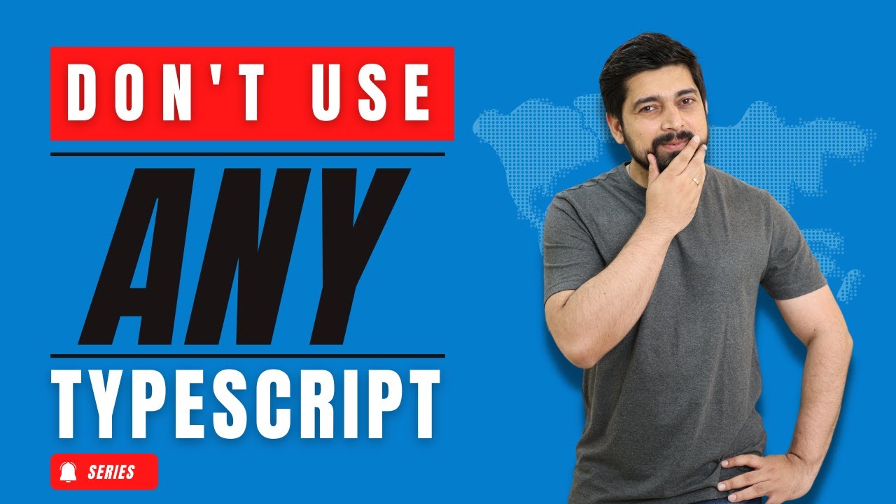 Don't use ANY in typescript