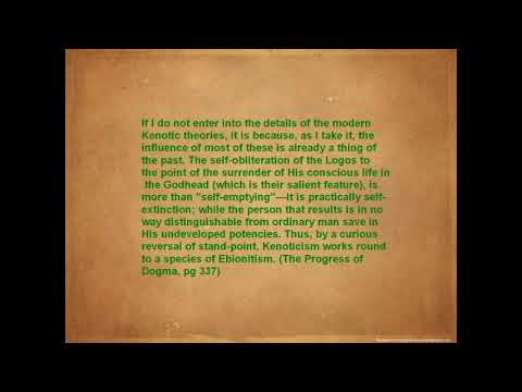 On modern Kenosis Theory by James Orr