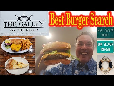 Beach Food Restaurant Travel Guide: Burgers & Pizza at The Galley On The River in Foley, AL