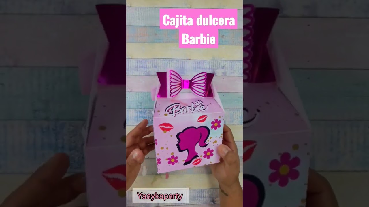Como hacer cajita dulcera de Barbie #Barbie #htvront #yaaykaparty #barbiegirl #personalizados #box