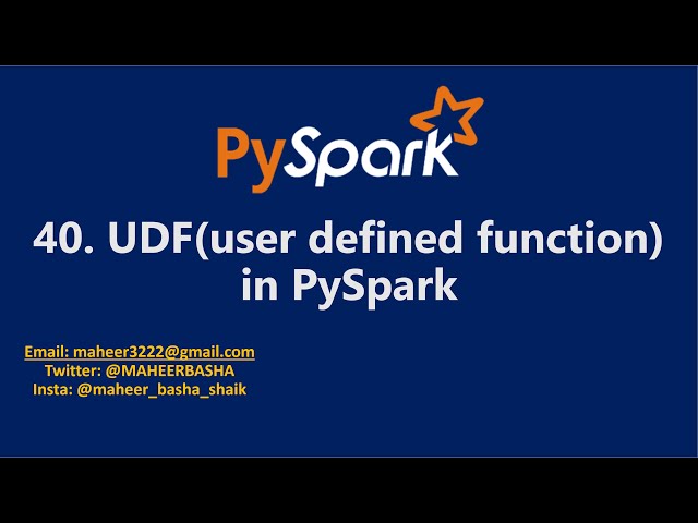 Understanding User Defined Functions (UDFs) in PySpark | Galaxy.ai | Galaxy.ai