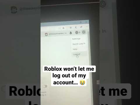 When you can’t log out of your Roblox account