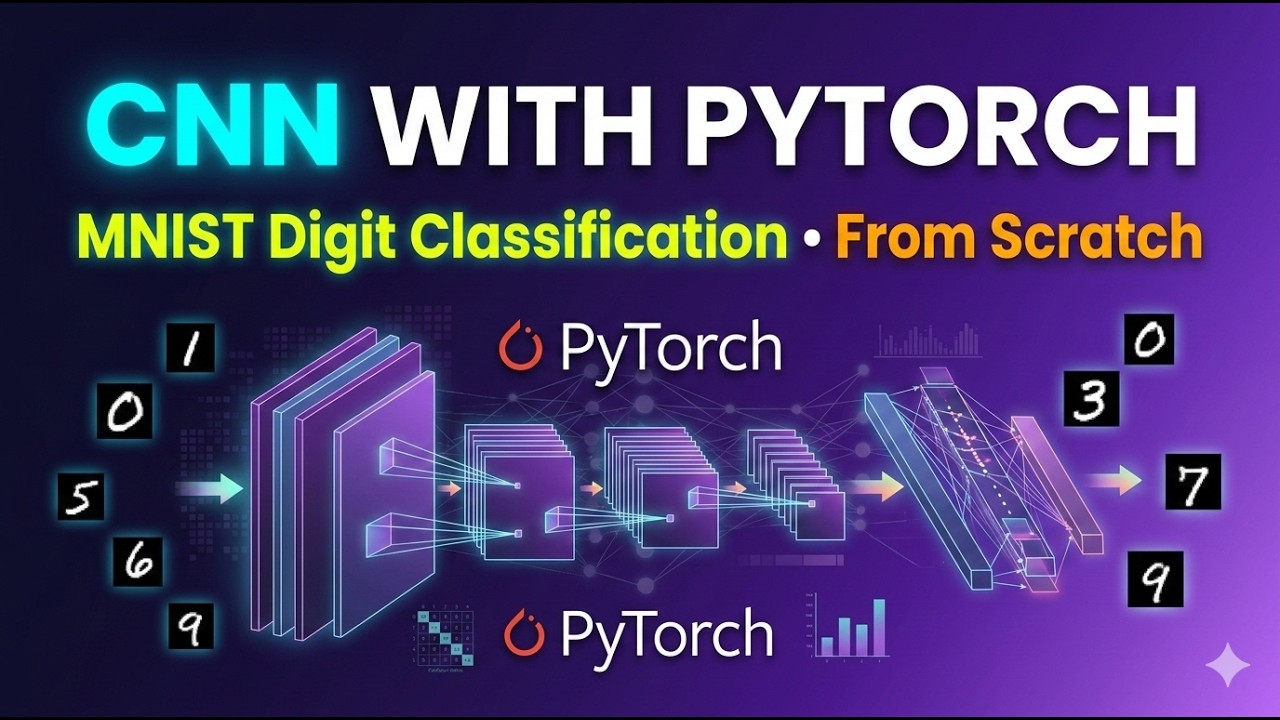 CNN with PyTorch for MNIST Digit Classification from scratch| Hands-on Machine Learning with PyTorch