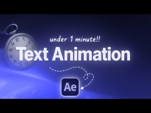 How to Make This Smooth Text Animation in After Effects | After Effects best Tutorial
