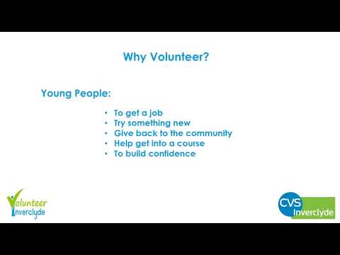 Youth Volunteering - Volunteer Inverclyde