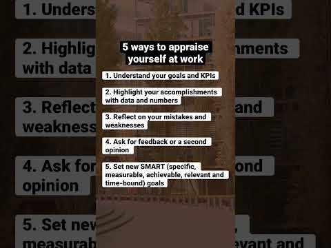 How to do a self-appraisal? #careergrowth #careeradvice #selfassessment