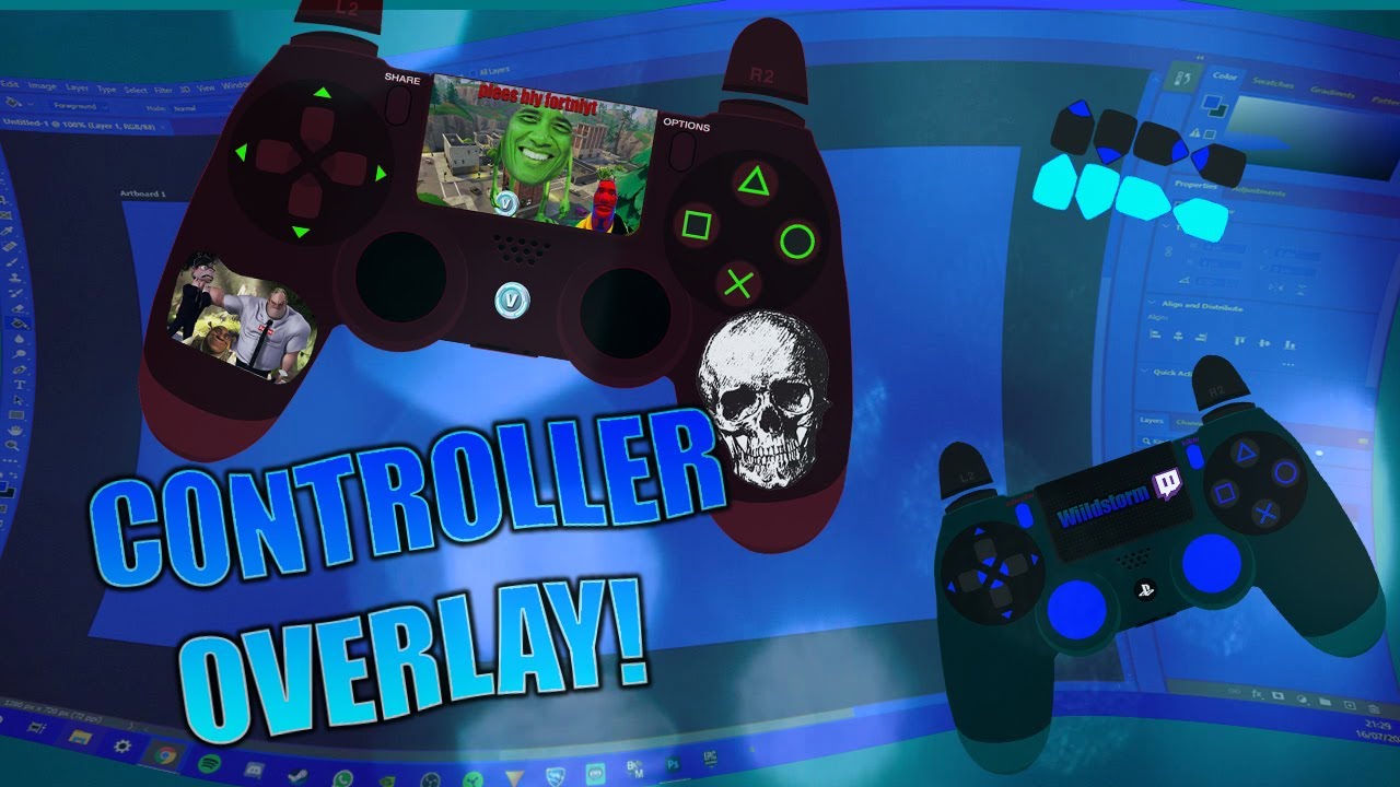 How to Make a Custom Controller Overlay Full In-Depth Tutorial | Streamlabs/OBS (Any Software)