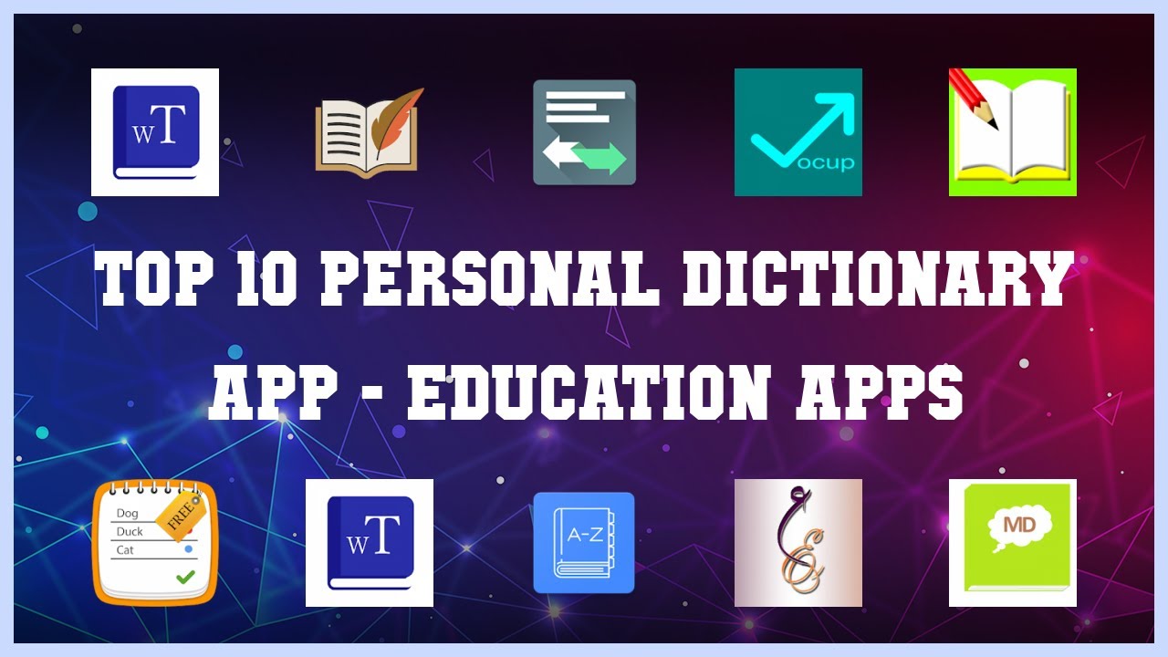 Top 10 Personal Dictionary App Android Apps