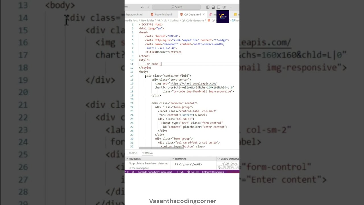 How To Make QR Code Generator Website Using HTML CSS And JavaScript #html #css #javascript