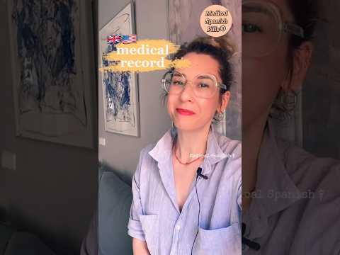 How to say MEDICAL RECORD(S) in Spanish.#spanishfordoctors #medicalspanish