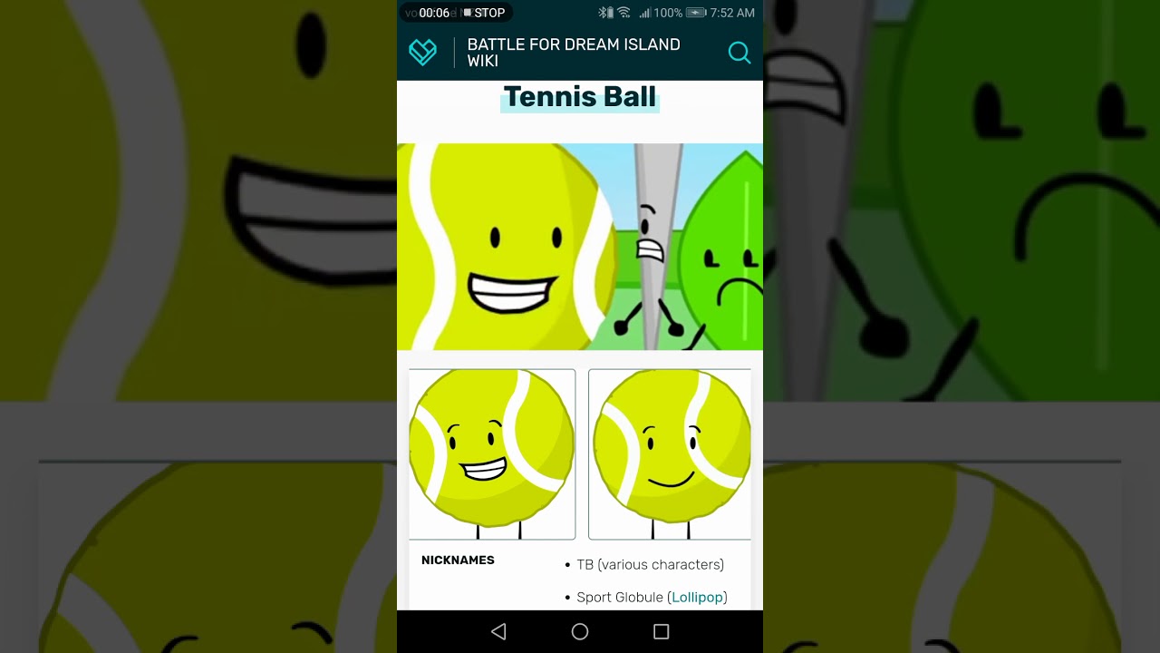 Tennis ball - BFDI wiki