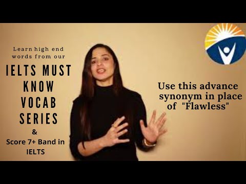 Impeccable | Synonym For Flawless | IELTS Vocabulary | Vocabulary For IELTS Writing And Speaking