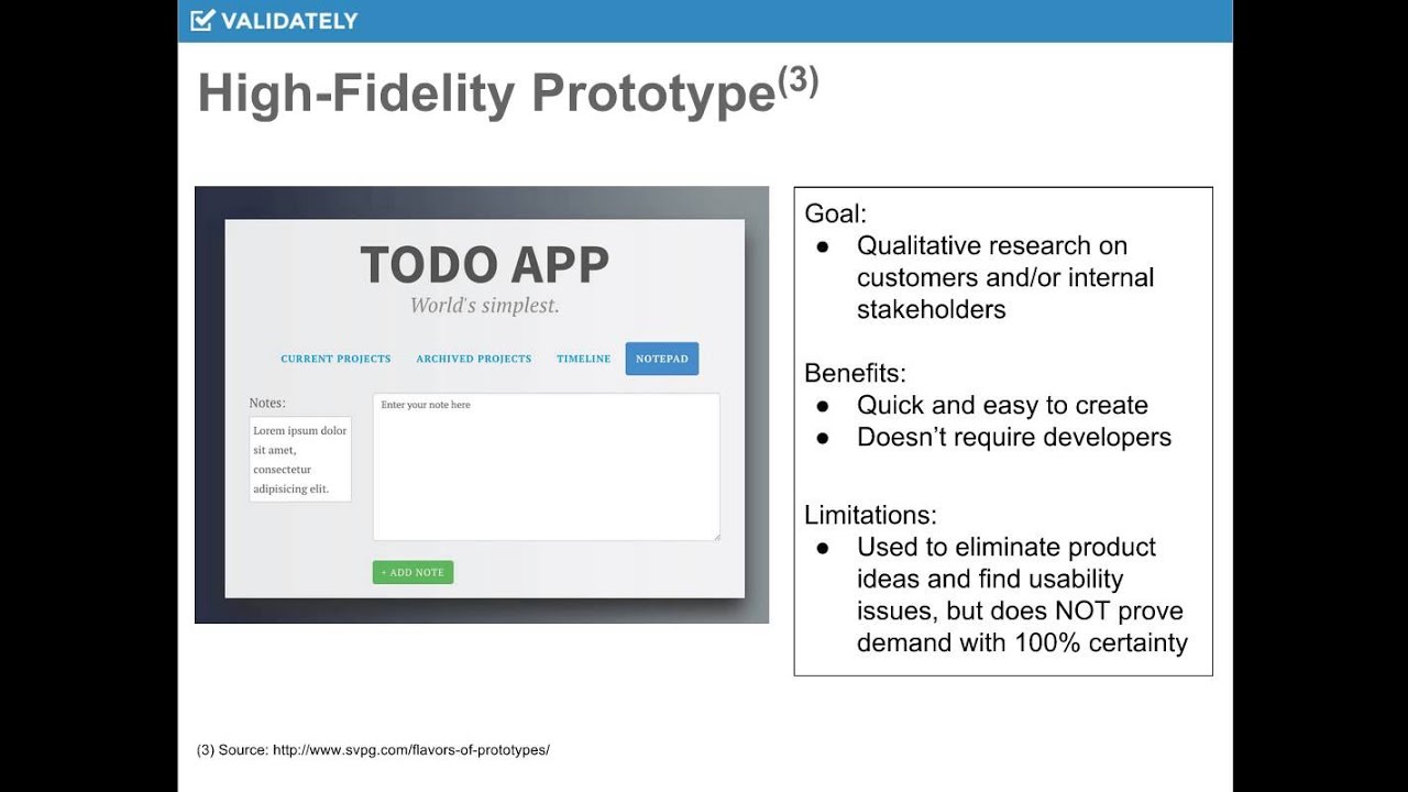 Usability Tests: Prototype Fidelity