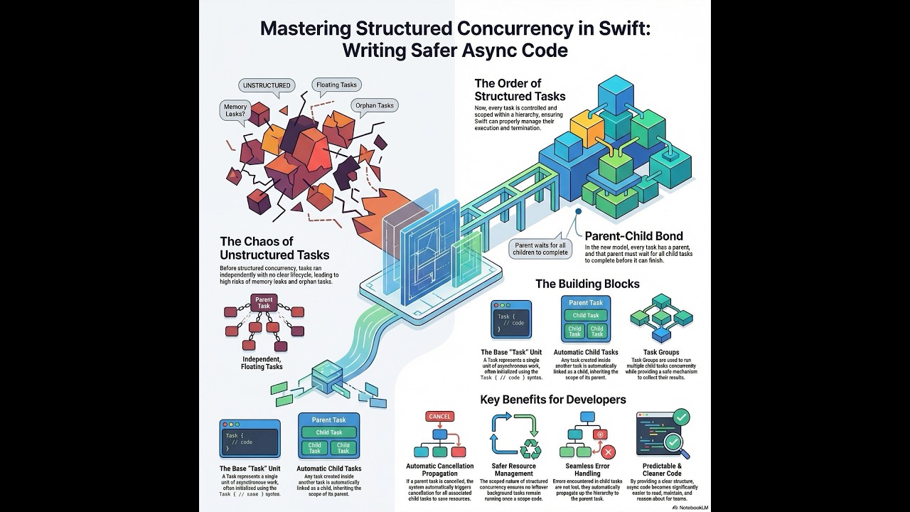 25 . Structured Concurrency in Swift – Writing Safer Async Code | Eng