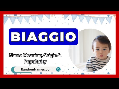 Biaggio - Baby Boy Name Meaning, Origin & Popularity - RandomNames.com
