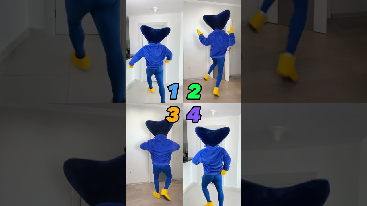 Huggy Wuggy crashed into Kawaii Door - Complete Edition #shorts