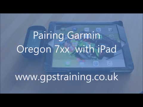 Pairing Garmin Oregon 700/ 750 with iPad