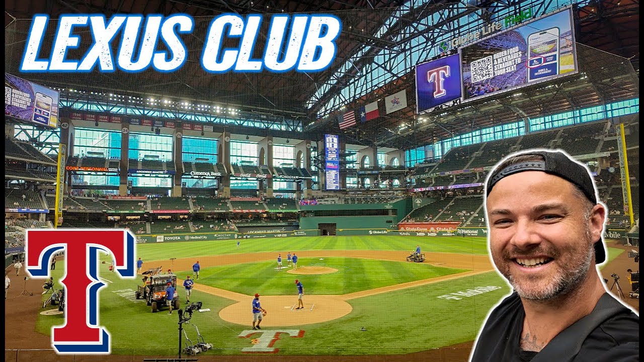 The BEST SEATS at the most boring MLB Stadium - Lexus Club at Texas Rangers Globelife Field