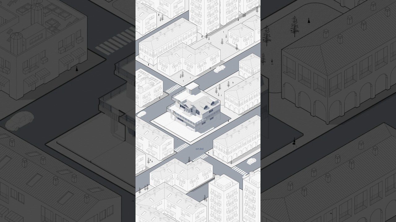 Added some motion graphics to my illustration: Isometric architectural diagram | Adobe Illustrator