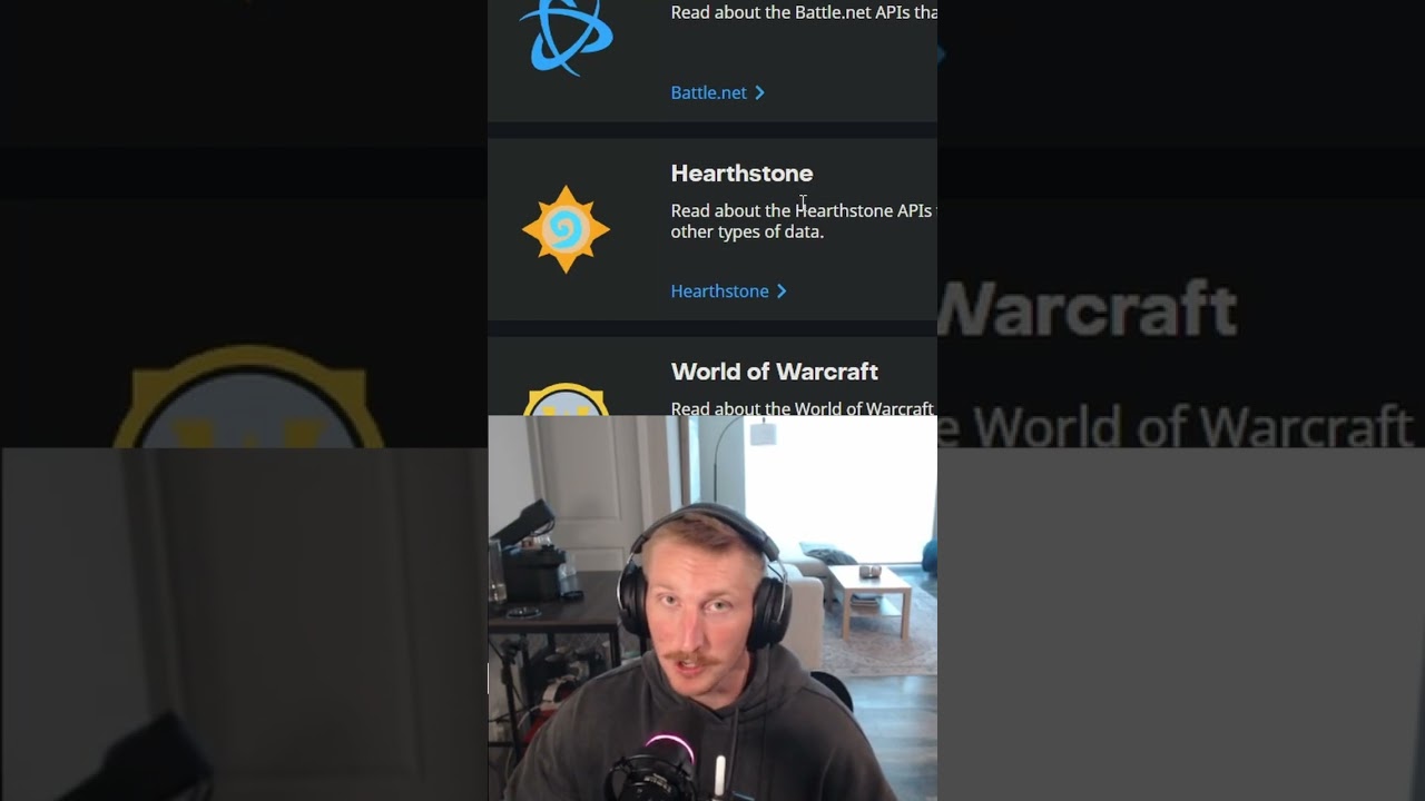 Free access to Blizzard Games API 😎 #code #coding #learntocode #tech #data