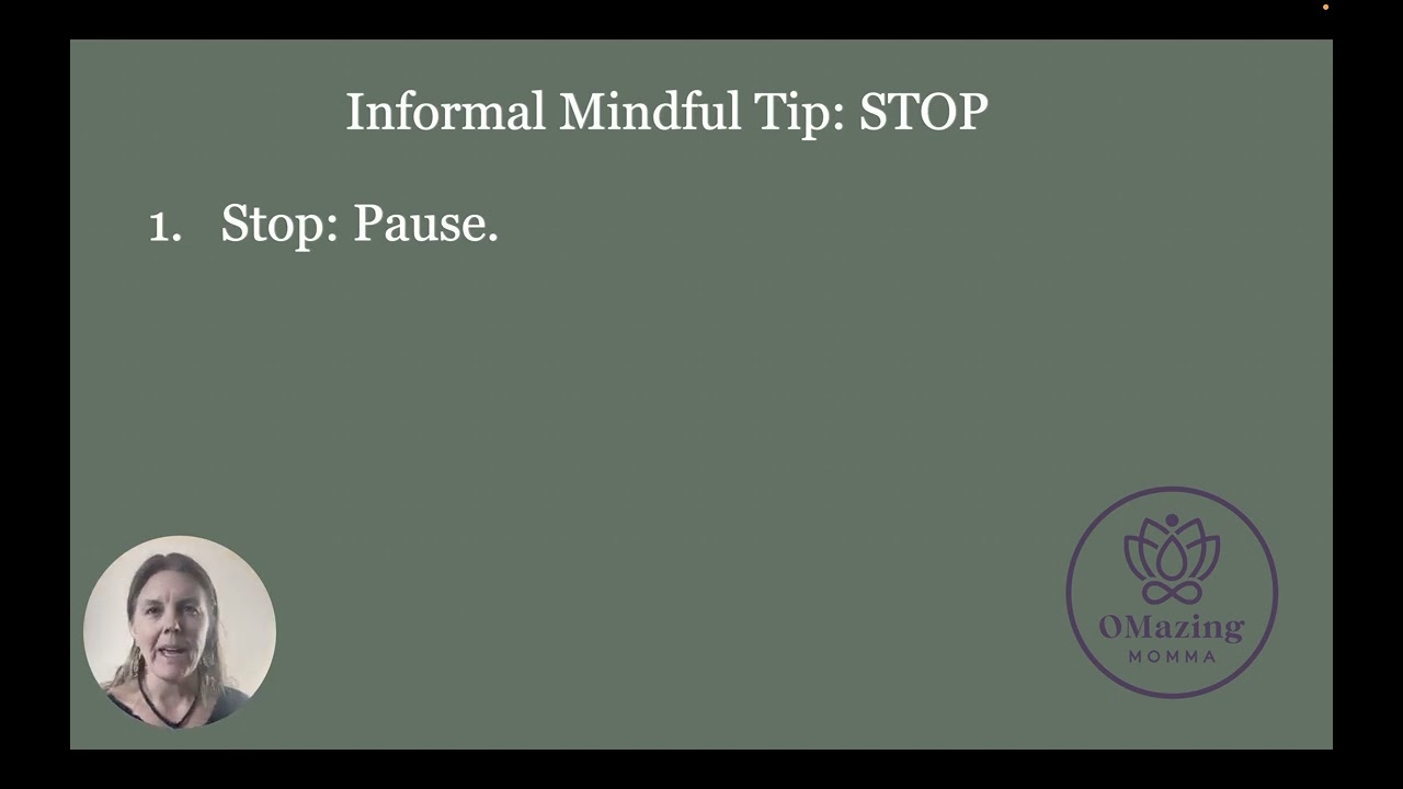 An OMazing Tip: STOP