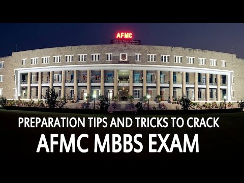 Preparation Tips and Tricks to Crack AFMC MBBS Exam Video Lecture - NEET