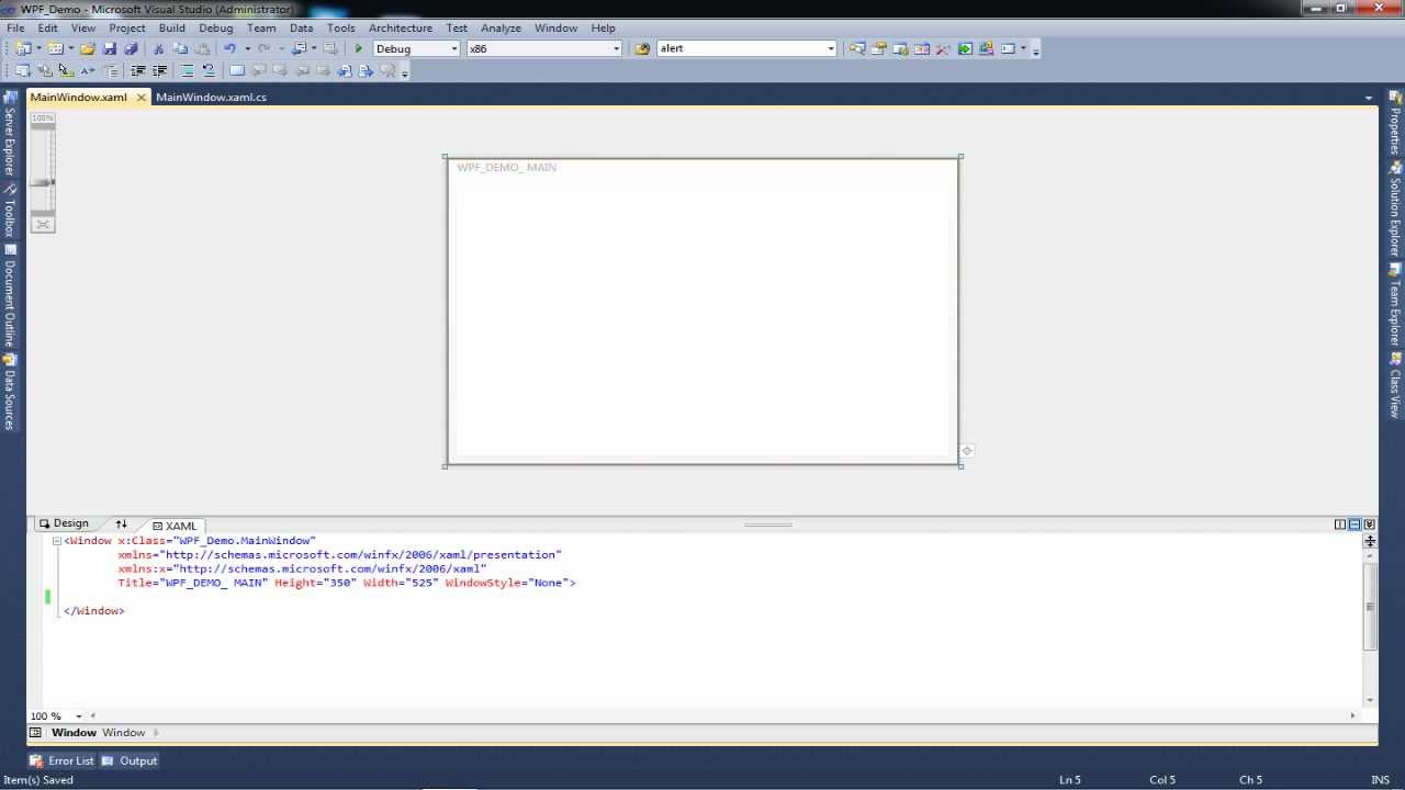 Tutorial WPF Application (C#) | Using the Grid Layout | Design Basics | Layouts