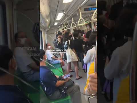MRT staff evacuate passengers after detecting smokes and burning smell at Kembangan MRT Station
