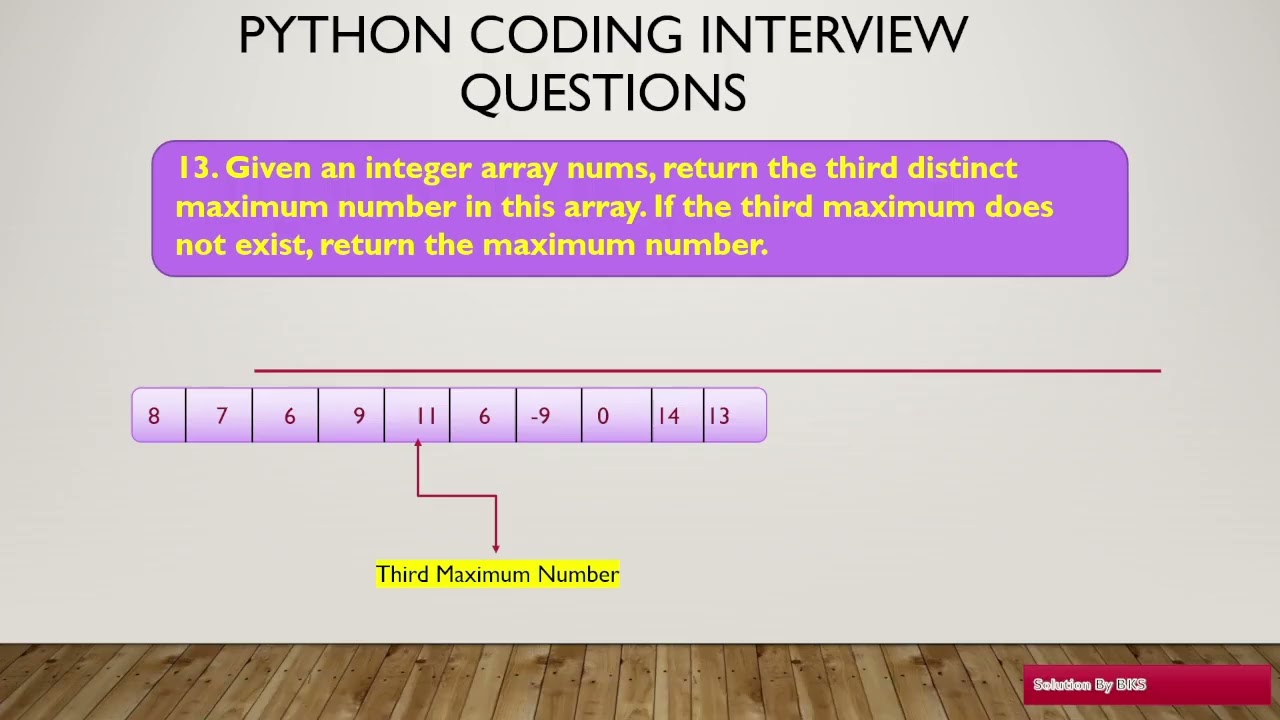 Leet Code 414 Third Maximum Number. Python Coding Interview Question. #python #leetcode