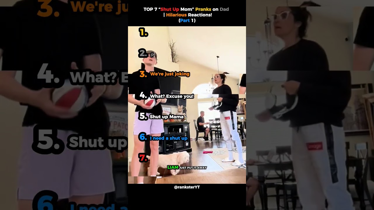 TOP 7 “Shut Up Mom” Pranks on Dad  | Hilarious Reactions! (Part 1)