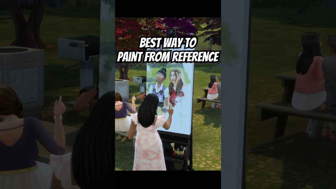 Credit to @/TheSims4it on Twitter! Best way to paint from reference without the stress! #TheSims4