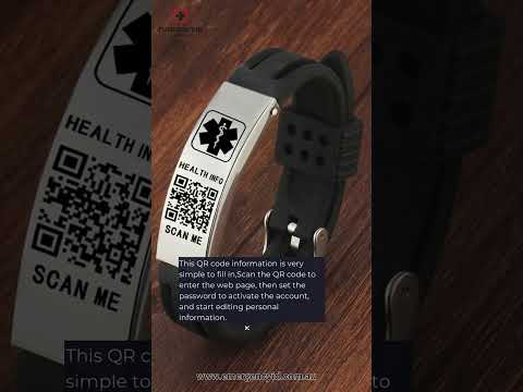 QR Code Medical ID | QR Code Medical ID Bracelet | Quick Scan Medical ID Bracelet | QR Medical ID