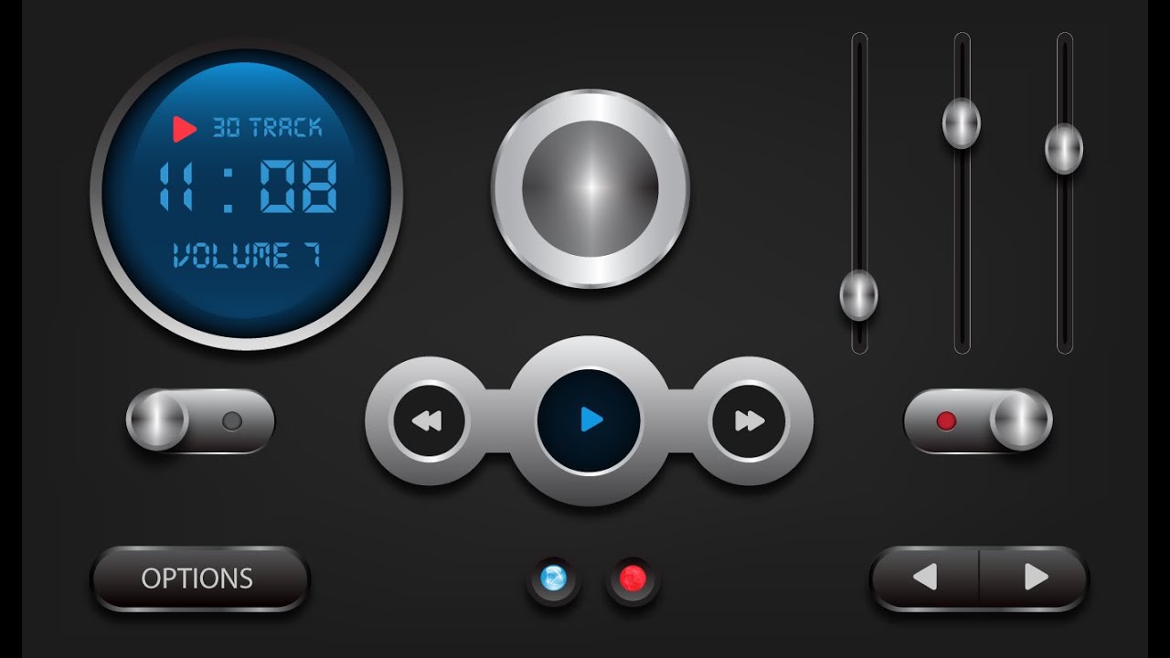 Illustrator CC Tutorial | Graphic Design | Mobile & Web UI Elements