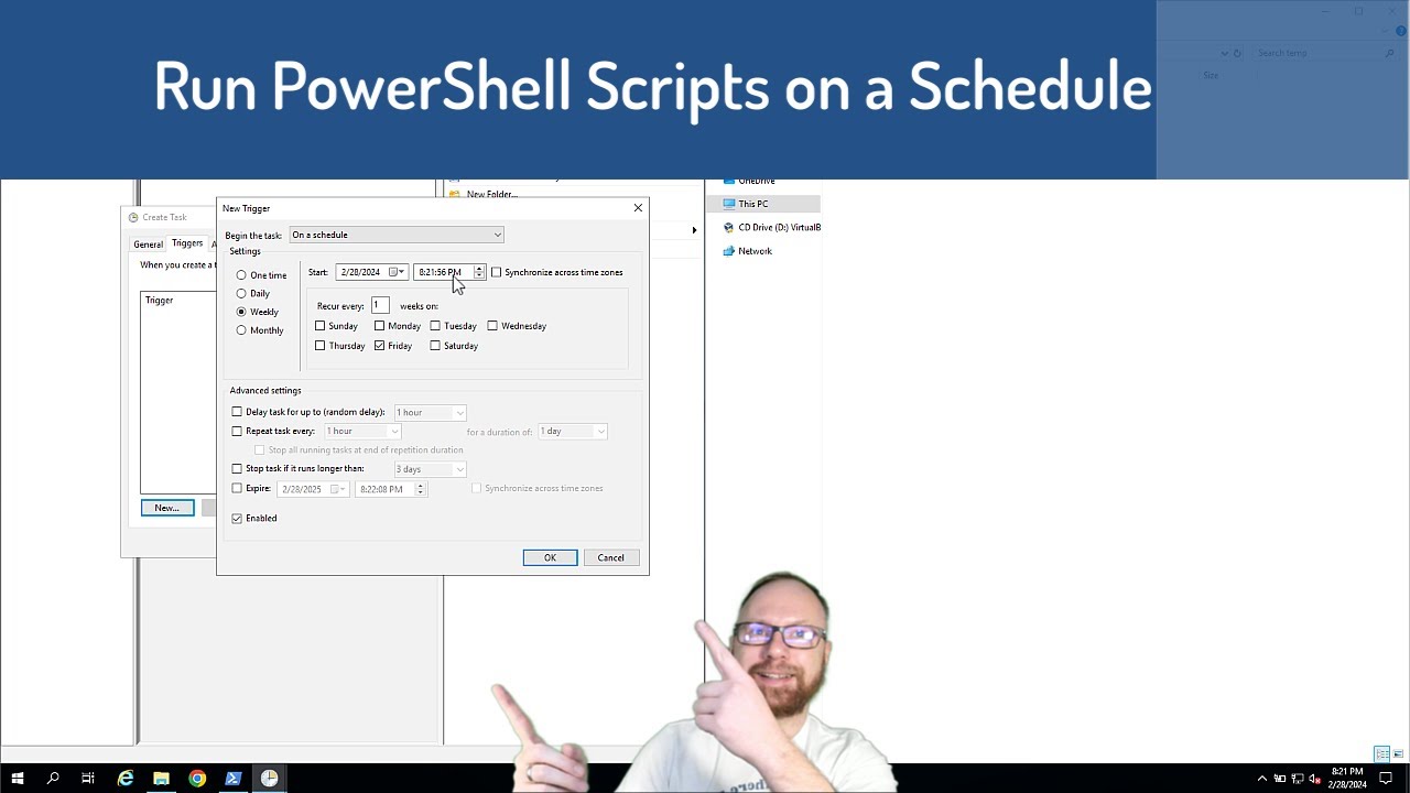 How to Run PowerShell Scripts on a Schedule!