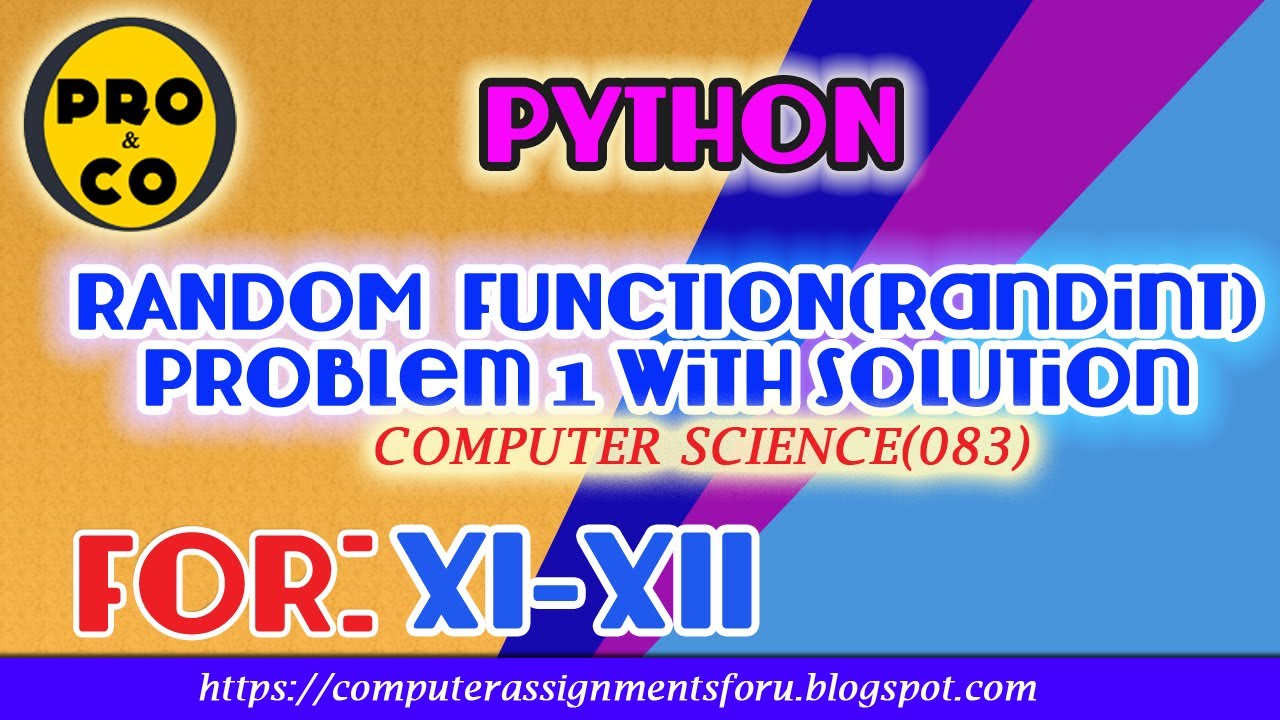 Random in Python Question using randint() function