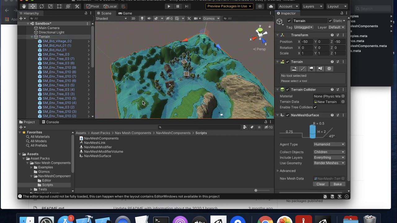 Setting up Nav Mesh Components