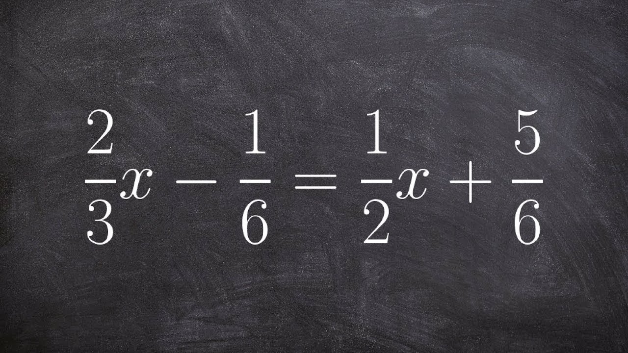 Solving a multi-step equation with fractions and variable on both sides