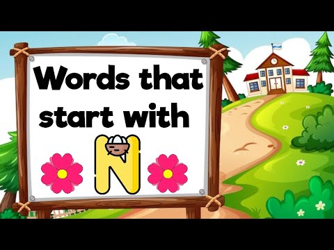 Words that start with N| Alphabet N with examples for Toddlers| N words for kids| Kids Learning