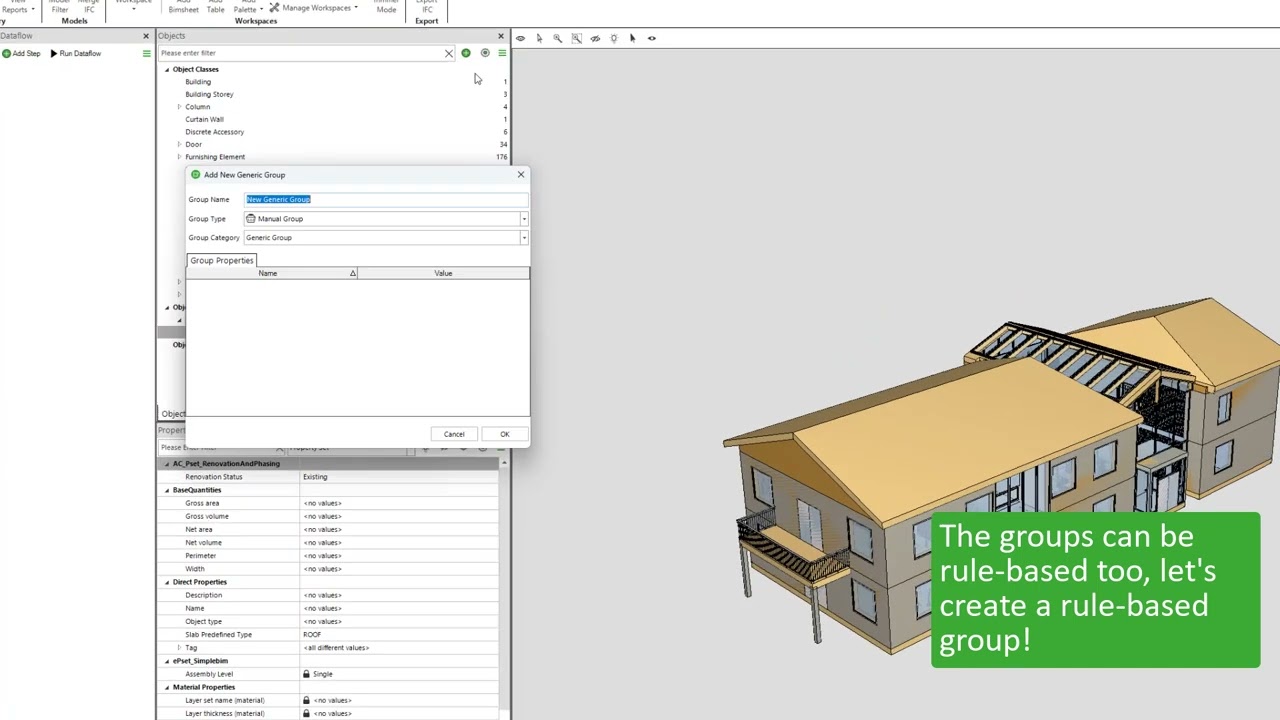 Simplebim Basics - Grouping Objects