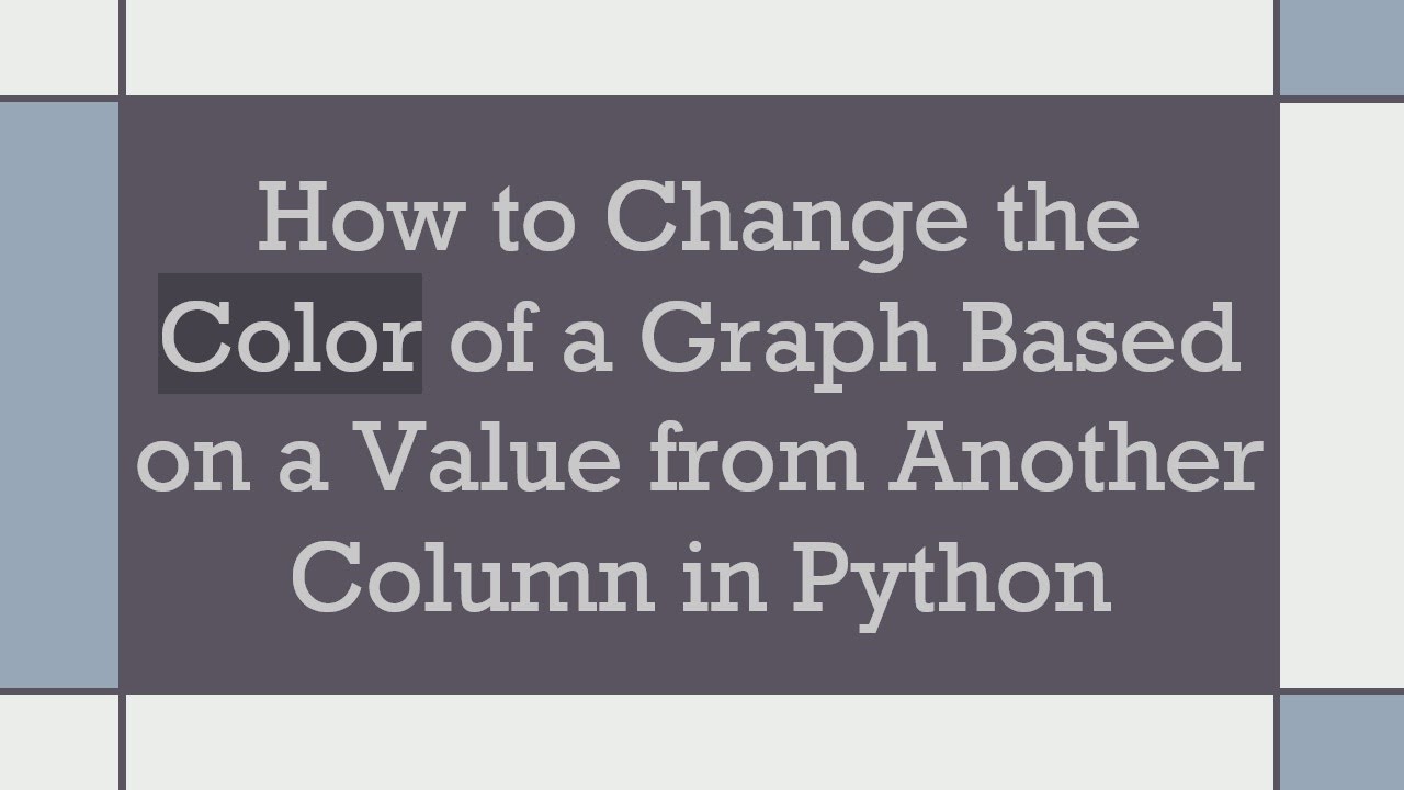 How to Change the Color of a Graph Based on a Value from Another Column in Python