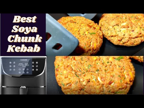 Air Fryer Soya Chunk Kabab 😋❤️| How to make Soya Chunk in Air fryer | #EktasKitchen